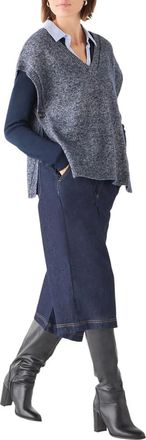 Caroll Damen 242k-mstan Pullover, Heller Denim, Medium