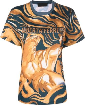 Alberta Ferretti Femme, Tops, Multicolore, Taille: 40 FR T-Chemises