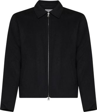 Nn.07 Arlo Brushed Wool Jacket - - Jackets - Herren - Schwarzk - L