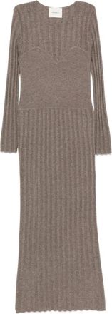 Lisa Yang Femme, Robes, Brun, Taille: 38 FR Pull en cachemire &agrave; col rond