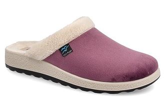 FLY FLOT | Bio Style Woman, Chaussons pour femme avec bordure en fausse fourrure, Chaussons avec empeigne en velours, semelle int&eacute;rieure en microfibre anti-cho