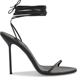 PARIS TEXAS Lidia Lace up Sandal Nero
