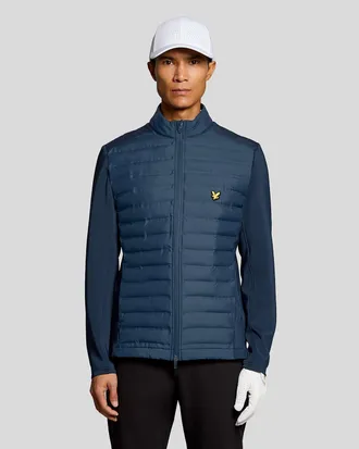 Lyle & Scott Golfjacke mit Steppung und durchgehendem Rei&szlig;verschluss