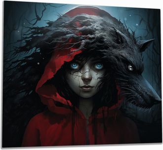 Wallario Herdabdeckplatte/Spritzschutz aus Glas, 1-teilig, 60x52cm mit 8mm hohen Füßen, für Ceran- und Induktionsherde, Die Verschmelzung