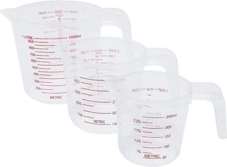 Generic 250/500/1000ML Kunststoff Messbecher Waagen Mischen Tasse Kochen Backen Werkzeug Kuchen X9U7 Zubeh&ouml;r
