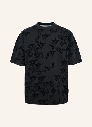 Carlo Colucci Carlo Colucci Allover Print T-Shirt - Soft Impact Fiorot schwarz
