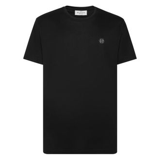 Philipp Plein Homme, Tops, Noir, Taille: M T-Shirt Col Rond Basic