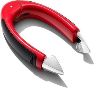 Oxo Good Grips - &Eacute;queuteur de fraises - &Eacute;queteur pour fraises et tomates en inox - Rouge