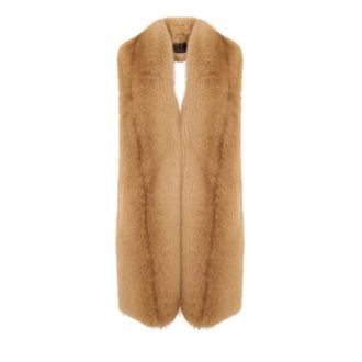 Cesare Gaspari Maxi Kunstpelz Schal - Sand Beige - - Accessories - Damen - Beige - ONE SIZE