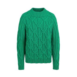 Malo Pullover mit Stehkragen - - Knitwear - Herren - Gr&uuml;n - L