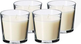 IKEA 4er Set IKEA SINNLIG - Duftkerze im Glas (Vanille)