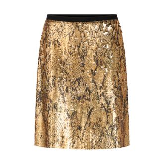 Marc Cain Pailletten-Minirock - - Skirts - Damen - Gelb - S