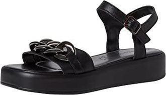 Marco Tozzi Marco Tozzi Femme 2-2-28270-38 Sandale Plate, Black, 40 EU