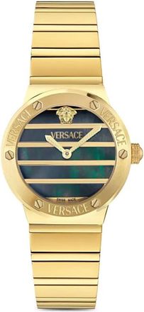 Versace montre en acier inoxydable 33 mm - Vert