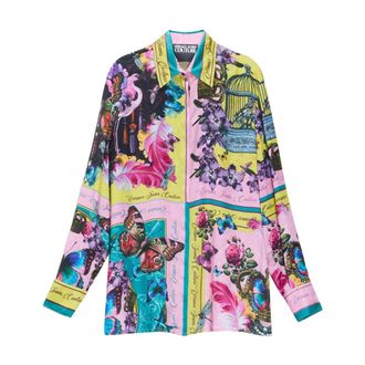 Versace Jeans Couture Femme, Blouses et Chemises, Multicolore, Taille: 36 FR Camicia Twill Cabinet