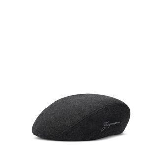 Jacquemus Femme, Accessoires, Gris, Taille: 58 CM Virgin Wool Hat