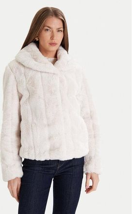 Guess Pelzmantel W0BL0N WDCH0 &Eacute;cru Regular Fit