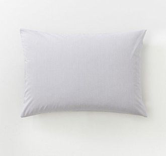 Origin Store Taie doreiller Bicolore 50 x 70 cm, &Eacute;corce Ardoise/Plume