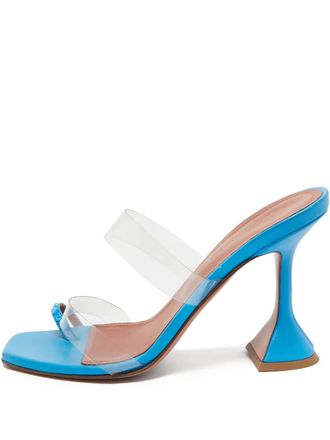 Amina Muaddi sandales Sami 100 mm &agrave; design pre-owned - Bleu