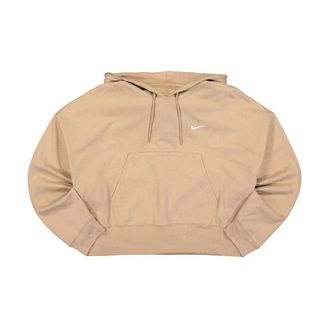 Nike NSW Oversized Jersey Sweat &agrave; capuche - Femme - Sport - Beige - Taille: 36 FR
