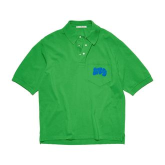 Acne Studios Polo Shirt - - Tops - Herren - Gr&uuml;n - S