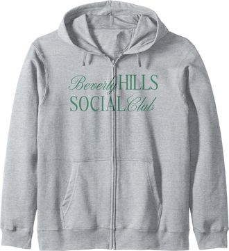 Trendy Apparel Beverly Hills California Social Club Green Kapuzenjacke