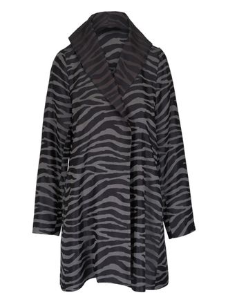 Peter Cohen manteau à motif zébré - Noir