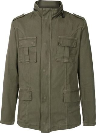Osklen veste militaire à poches multiples - Vert