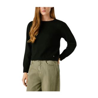 Pepe Jeans London Schwarzer Langarm-Strickpullover - - Knitwear - Damen - Schwarzk - L