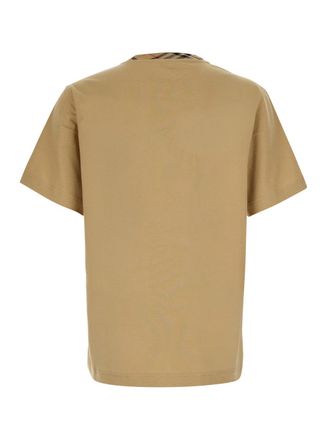 Burberry Mens T-Shirt Ryan Beige Cotton T-Shirts And Polos