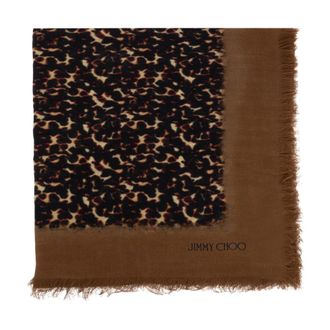 Jimmy Choo London Logo-Schal - - Accessories - Damen - Braun - ONE SIZE
