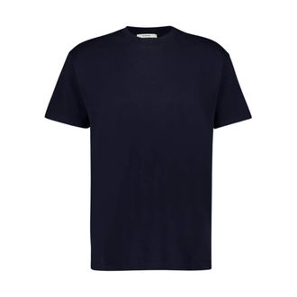 Givenchy Logo Baumwoll-T-Shirt - - Tops - Herren - Blau - L