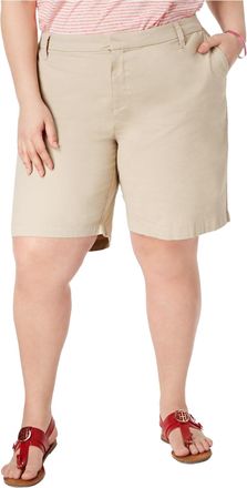Tommy Hilfiger Damen 9 Hollywood Chino L&auml;ssige Shorts, Khaki, 42 (2er Pack)