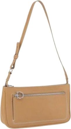 Ferragamo Pochette daccessoires Pre-owned - Femme - Pre-owned - Beige - Taille: ONE Size