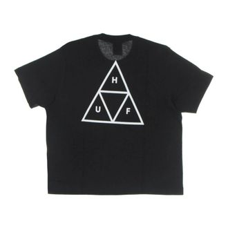 HUF Entspanntes T-Shirt mit Triple Triangle Design - - Tops - Damen - Schwarzk - L