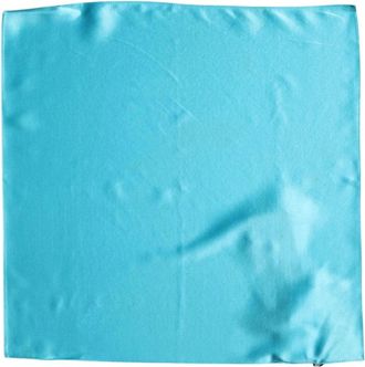 Dolce & Gabbana Femme, Accessoires, Bleu, Taille: ONE Size Carr&eacute; de poche en soie