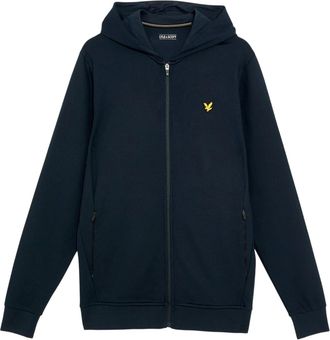 Lyle & Scott Hoodie mit durchgehendem Rei&szlig;verschluss f&uuml;r Herren, Fleece (Dunkel-Marineblau)