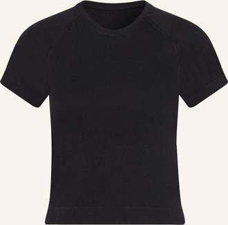 Sweaty Betty Laufshirt Athlete Crop schwarz