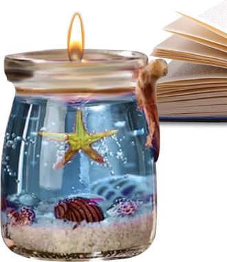 Generic Duftkerze, Beruhigende Duftgel-Kerze Transparente Gel-Kerze Duftkerze f&uuml;r zu Hause | Gel-Kerze Seestern |