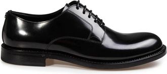 Dolce & Gabbana Homme, Chaussures, Noir, Taille: 43 EU Derby en cuir de veau bross&eacute;