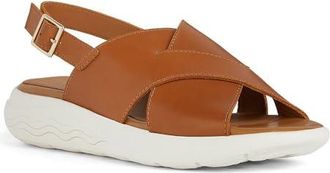 Geox Fille D Spherica Ec5 C, Cognac, 39 EU