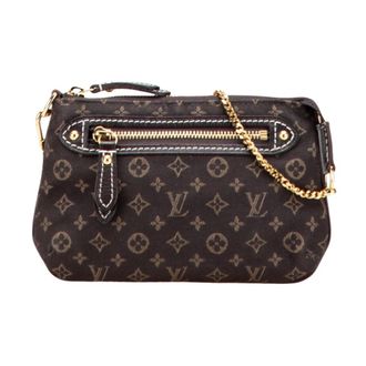 Louis Vuitton Pochette en toile imprim&eacute;e Pre-owned - Femme - Pre-owned - Brun - Taille: ONE Size