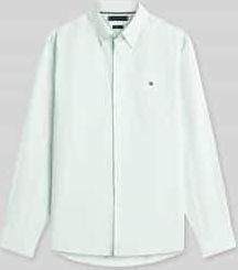 Tommy Hilfiger Regular Fit Freizeithemd aus Baumwoll-Leinen-Mix