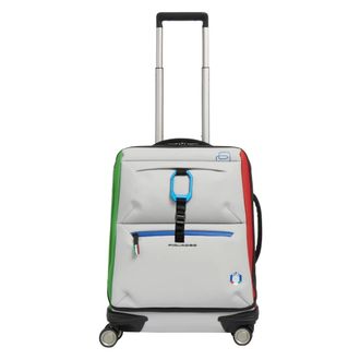 Piquadro Valise cabine slim 4 roues Corner 2.0 r&eacute;sistante &agrave; leau - Homme - Valises - Blanc - Taille: ONE Size