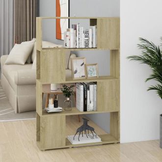 vidaXL Biblioth&egrave;que/S&eacute;parateur de pi&egrave;ce Ch&ecirc;ne Sonoma 80x24x124,5 cm vidaXL