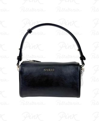 Guess Femme, Sacs, Noir, Taille: ONE Size Kassie Mini Sac Bandouli&egrave;re Convertible