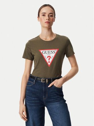 Guess T-Shirt W1YI1B I3Z14 Khakifarben Regular Fit