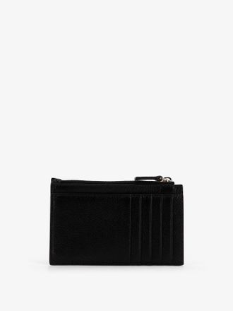 Balenciaga Mens Card Holder Leather Black Wallets & Cardholders