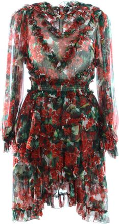 Dolce & Gabbana Women Flowers Mid-Length Dress