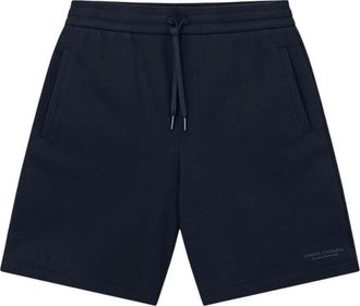 A|X Armani Exchange Homme, Shorts, Bleu, Taille: M Cotton Drawstring Shorts with Front Pockets